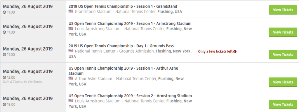 US Open Tickets for 2023 - All Information on US Open Tennis Tickets
